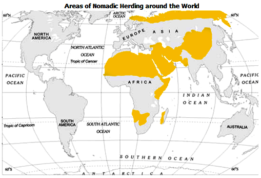 Primary Activities: Gathering, Nomadic Herding, Intensive Farming – GKToday