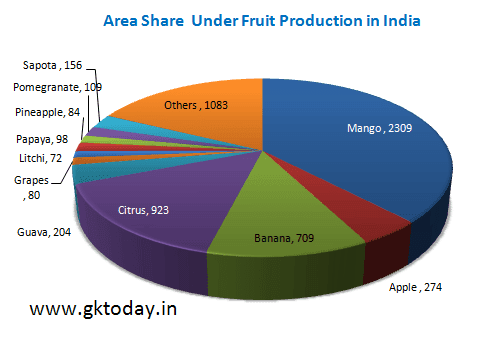 India’s Fruits Production - GKToday