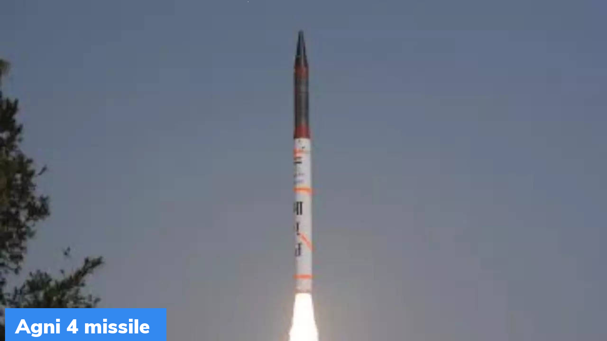 Training launch of Agni 4 Missile - GKToday