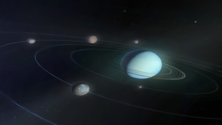Deep Oceans Beneath Ice Capped Surfaces of Uranus’ Four Moons – GKToday
